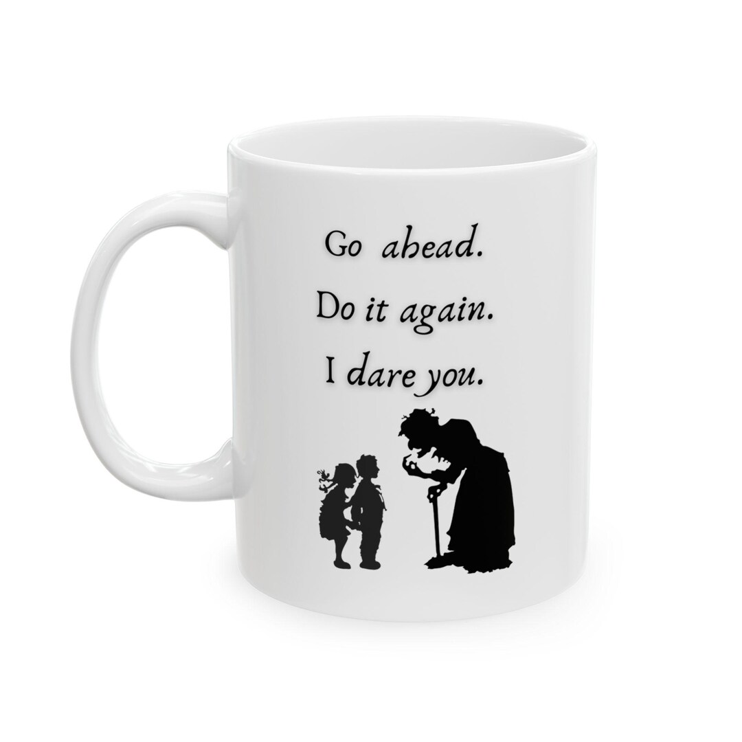 Old Woman Novelty Mug, Old Crone and Small Kids, Mom Joke Gift, Funny ...
