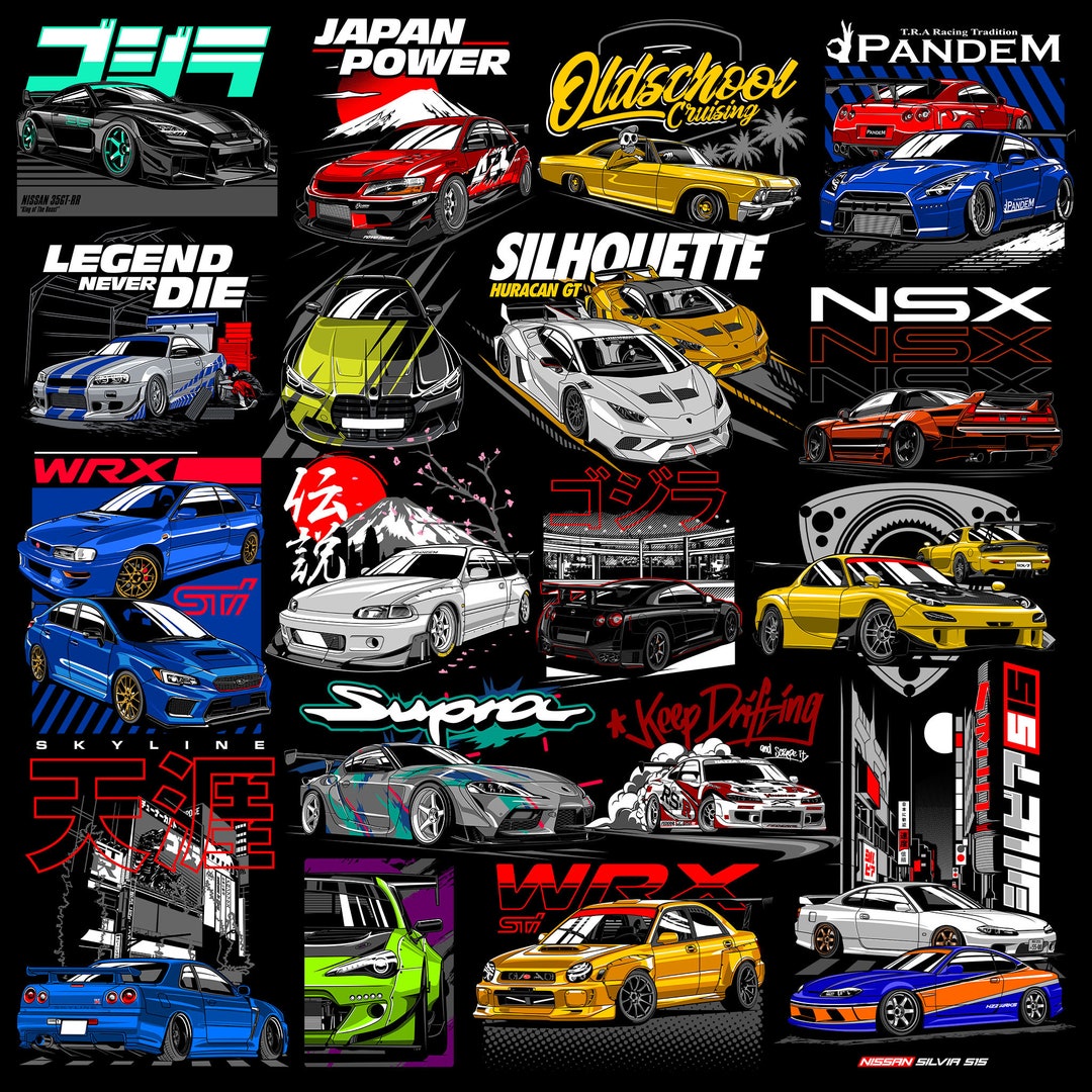 41 Car T-shirt Designs V2 Car T-shirt Designs Car Sublimation Designs ...