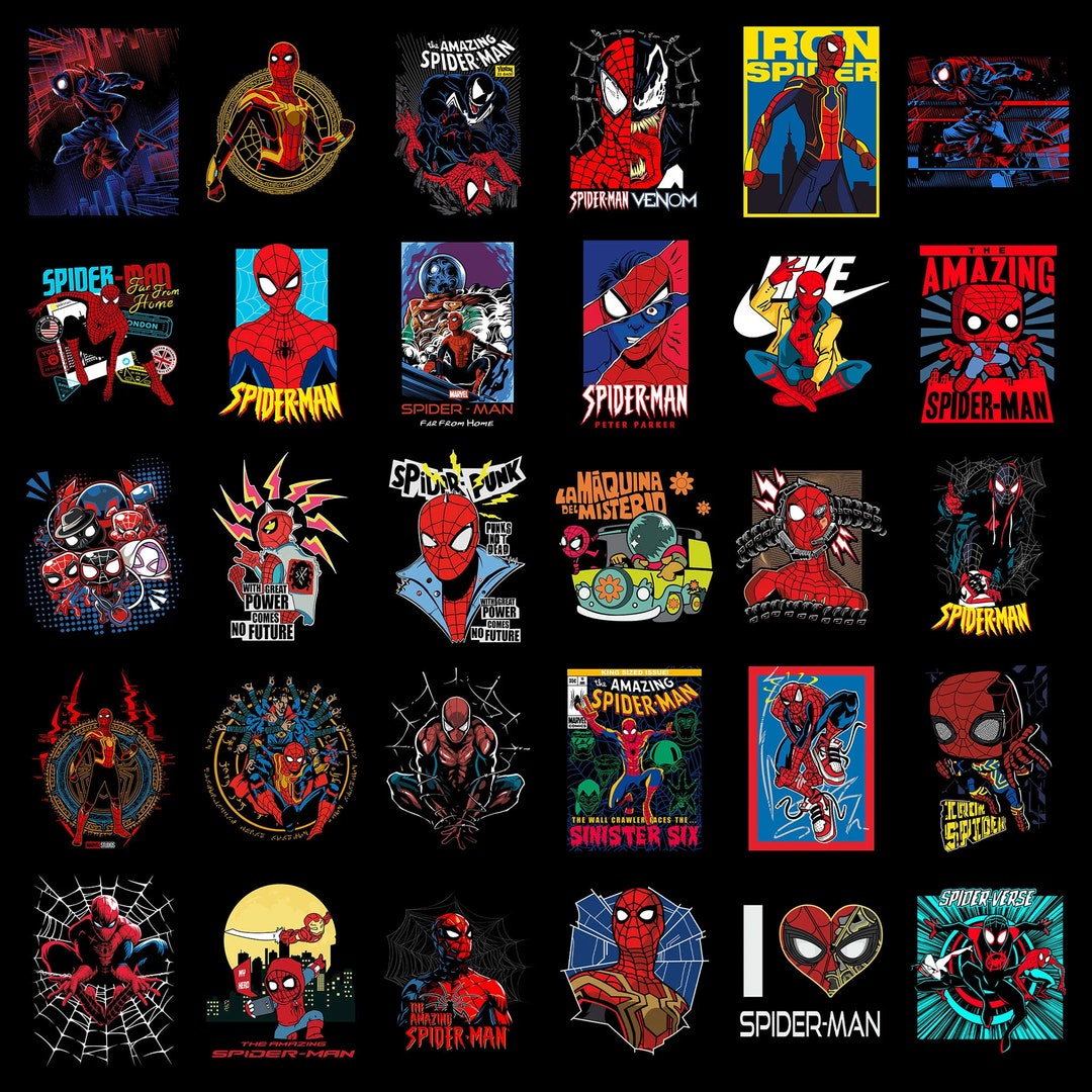 122 Spider-man Designs PNG Ai - Etsy UK