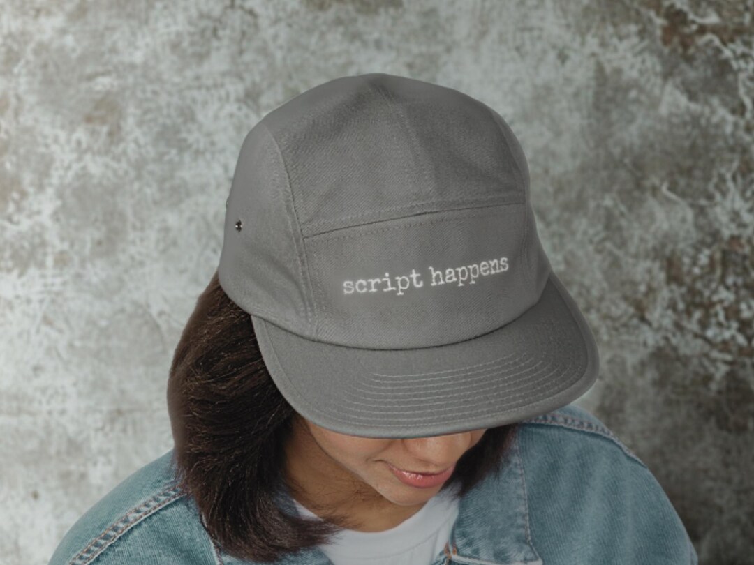 Playwright Pun Gift: Embroidered Script Happens Hat - Etsy