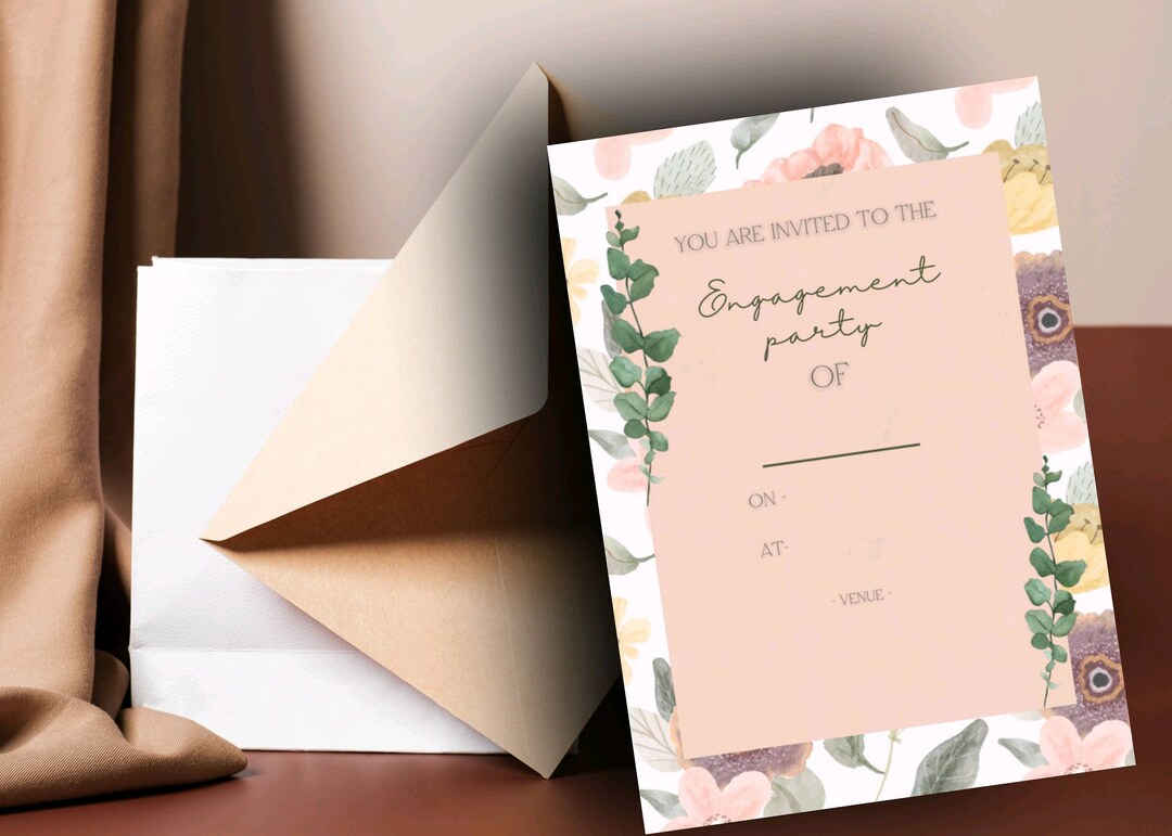 Customisable Invitation Card Template Editiable Invitation - Etsy