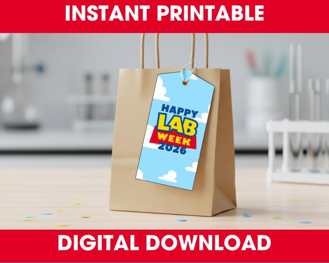Lab Story Gift Tags Printable for Lab Week - Thank You - to Infinity ...
