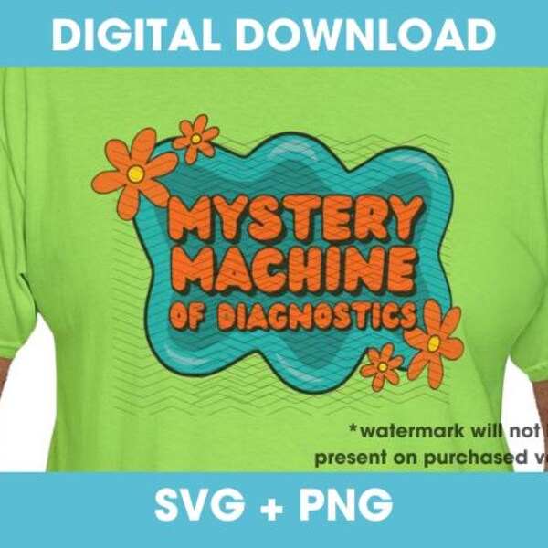 Mystery Machine Logo Svg - Etsy