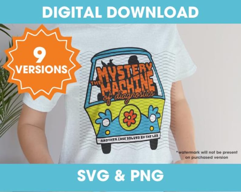 Lab Week 2025 SVG PNG Bundle - the Mystery Machine of Diagnostics ...
