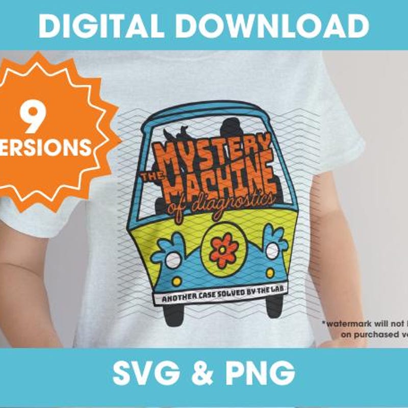 Mystery Machine Logo Svg - Etsy