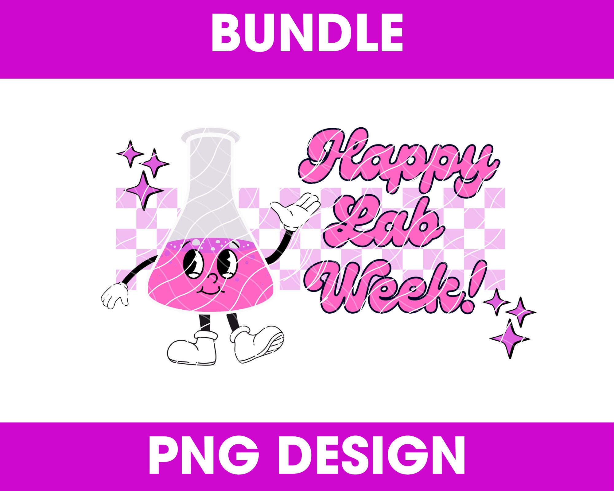 Lab Week 2024 Retro PNG Design Bundle Digital Download the Lab is ...