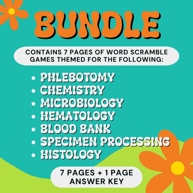 Word Scramble Lab Week 2025 Games - the Mystery Machine of Diagnostics ...