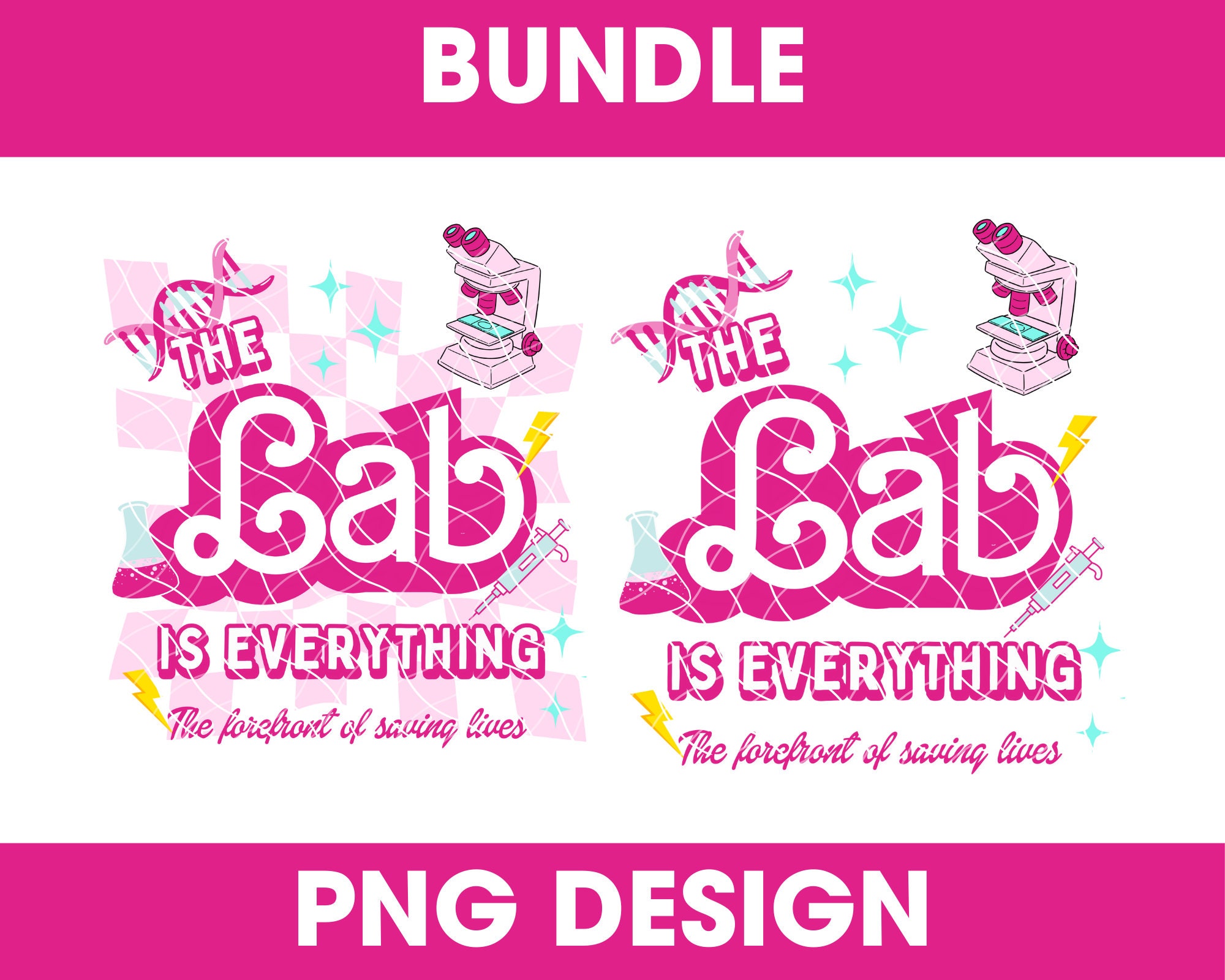 Retro the Lab is Everything Lab Week 2024 PNG Bundle Digital Download ...
