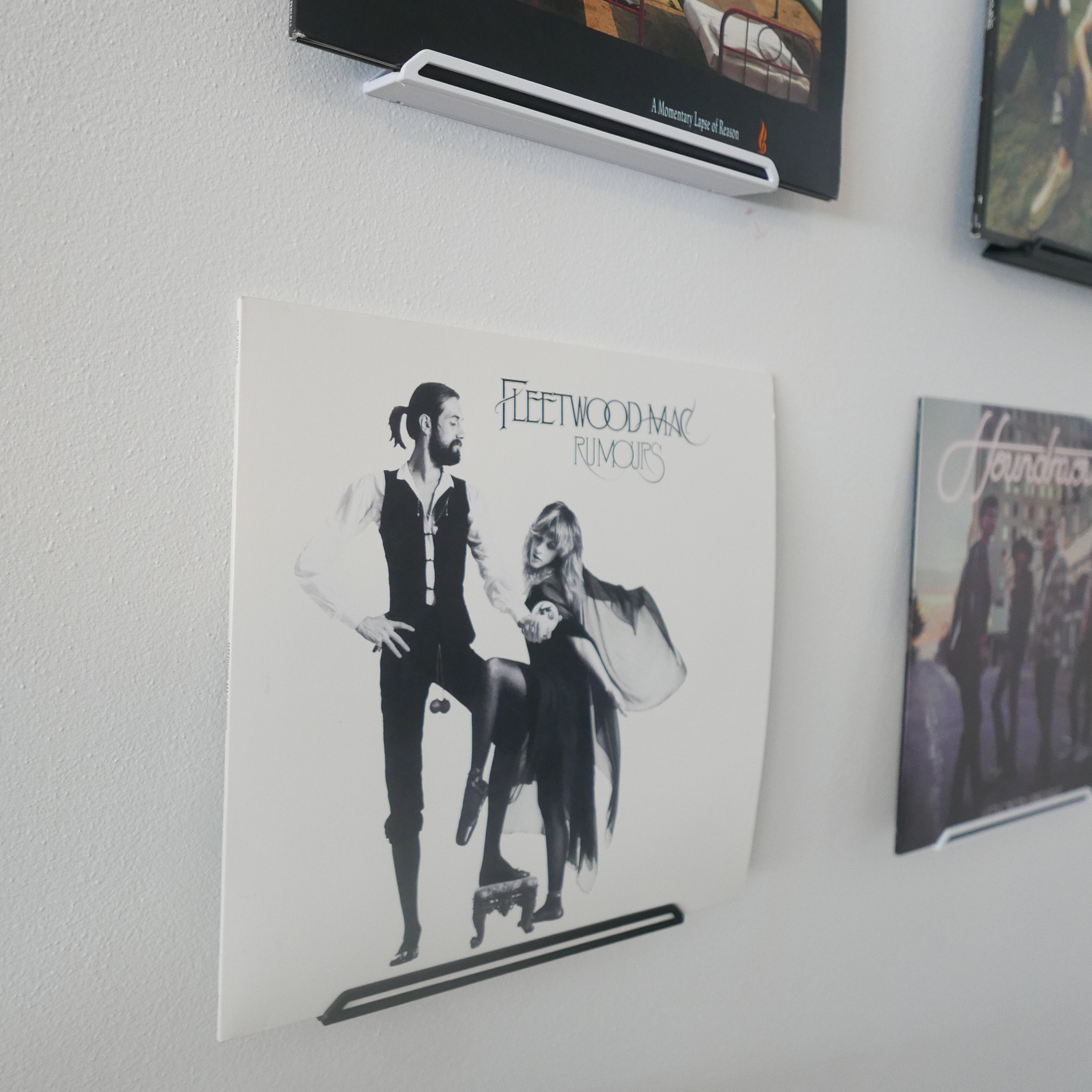 Modern Wall Mounted Vinyl Record Holder Display Easy Install Screw ...