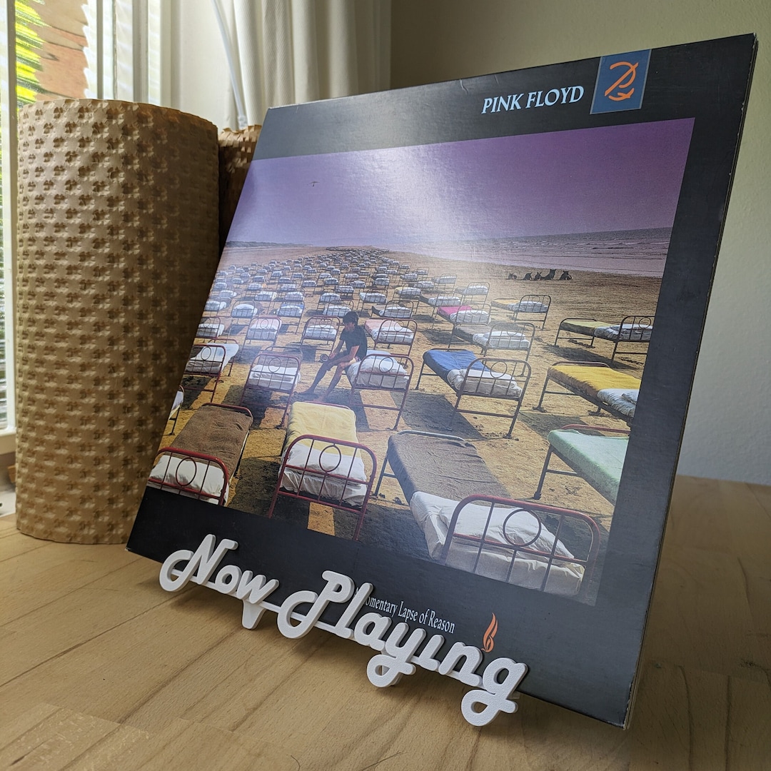 Now Playing Vinyl Record Holder Easel Display - Collapsible for Easy ...