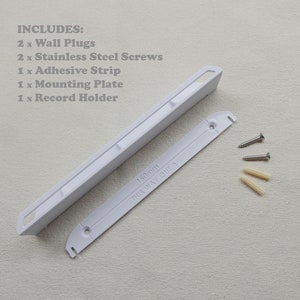 Modern Wall Mounted Vinyl Record Holder Display – Easy Install – Screw ...