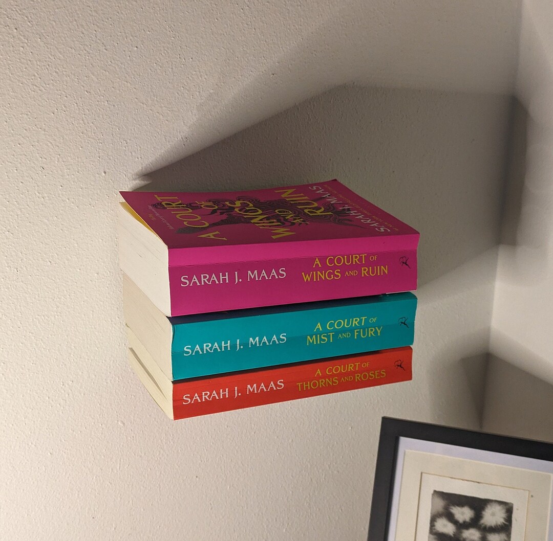 Floating Book Holder | Easy Install | Screw/adhesive Mounting - Etsy