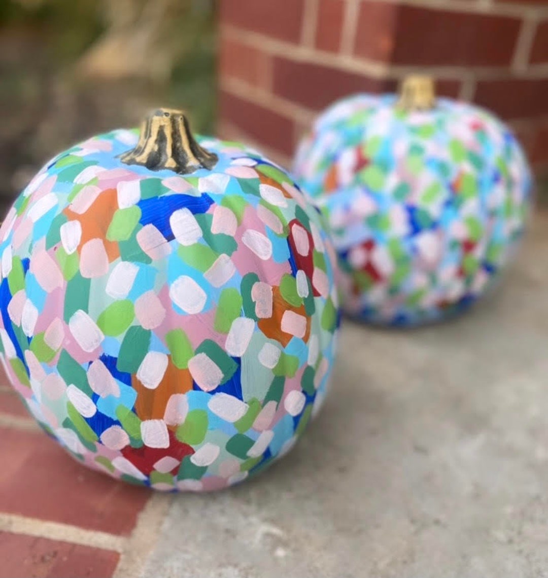 Confetti Pumpkin Fall Decor - Etsy