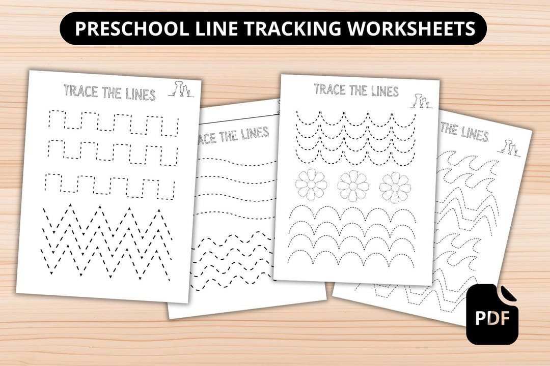 Printable Line Tracing Worksheet - Kids Printable Worksheets - Activity ...