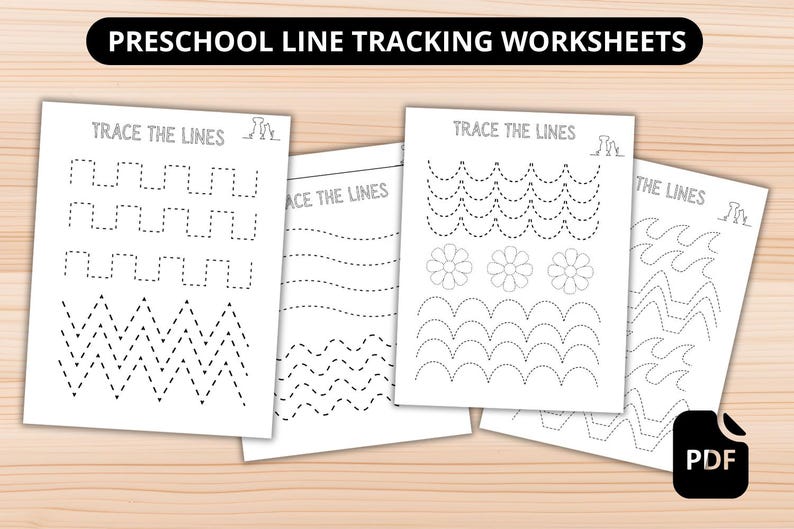 Printable Line Tracing Worksheet - Kids Printable Worksheets - Activity ...