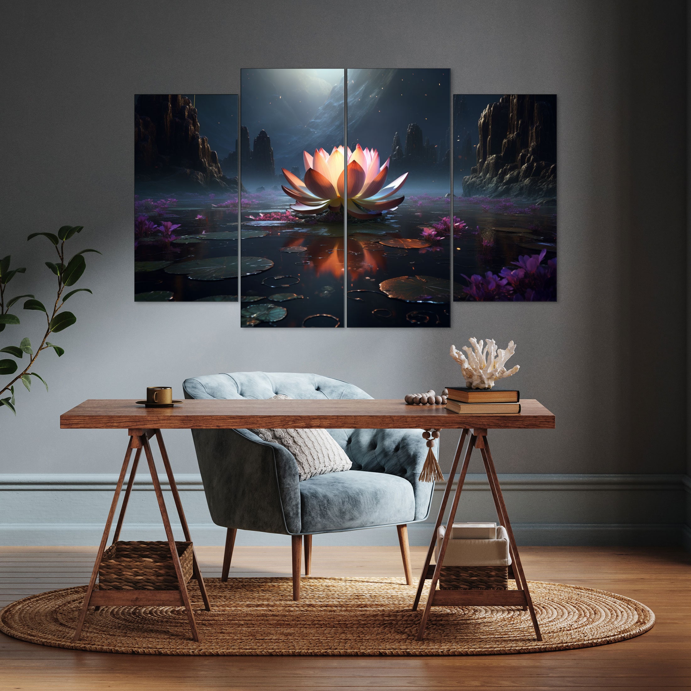 Black Lotus MTG Canvas - Magic the Gathering Wall Art - Black Lotus ...