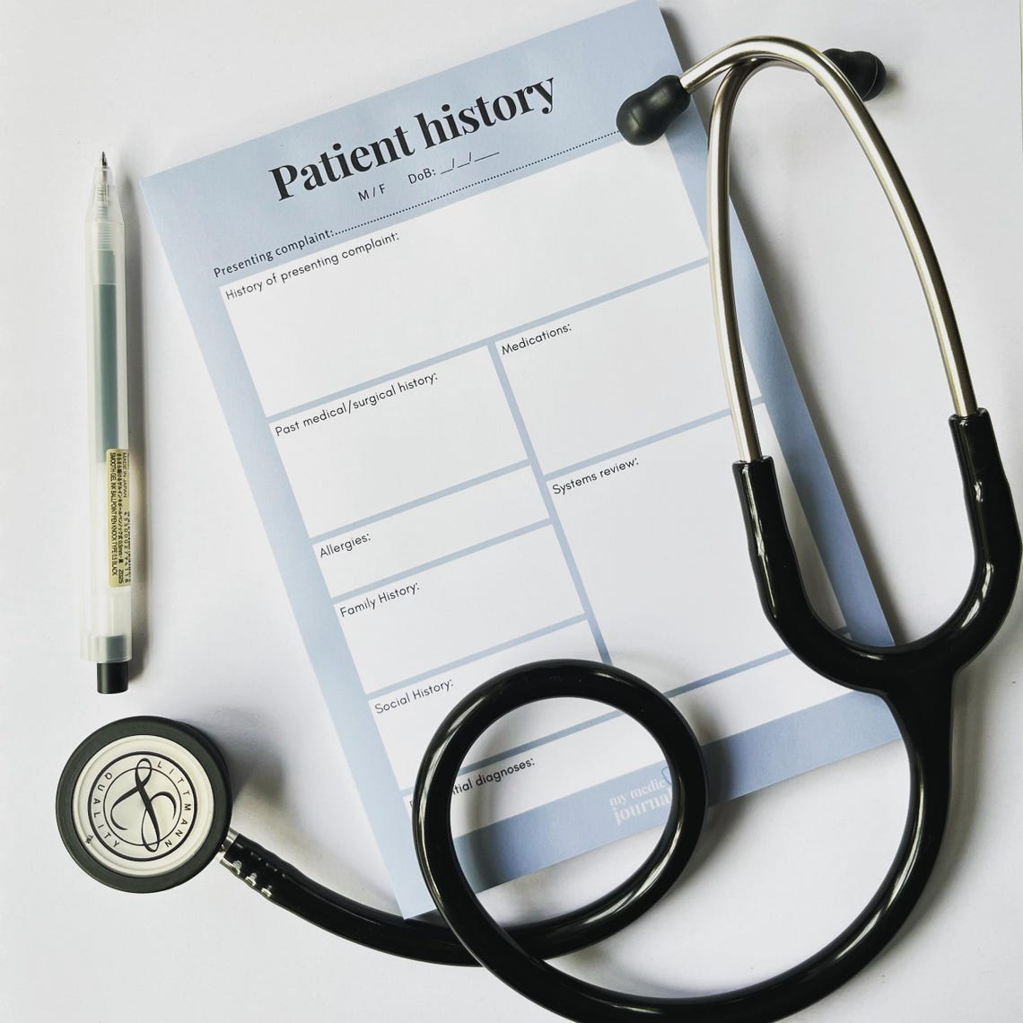 Patient History Taking Sheet - Etsy UK