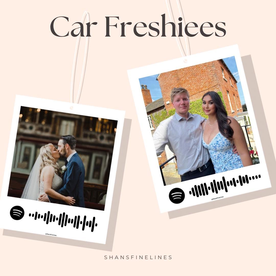 Polaroid Song Car Air Freshener | Custom Air Freshener | Scented ...