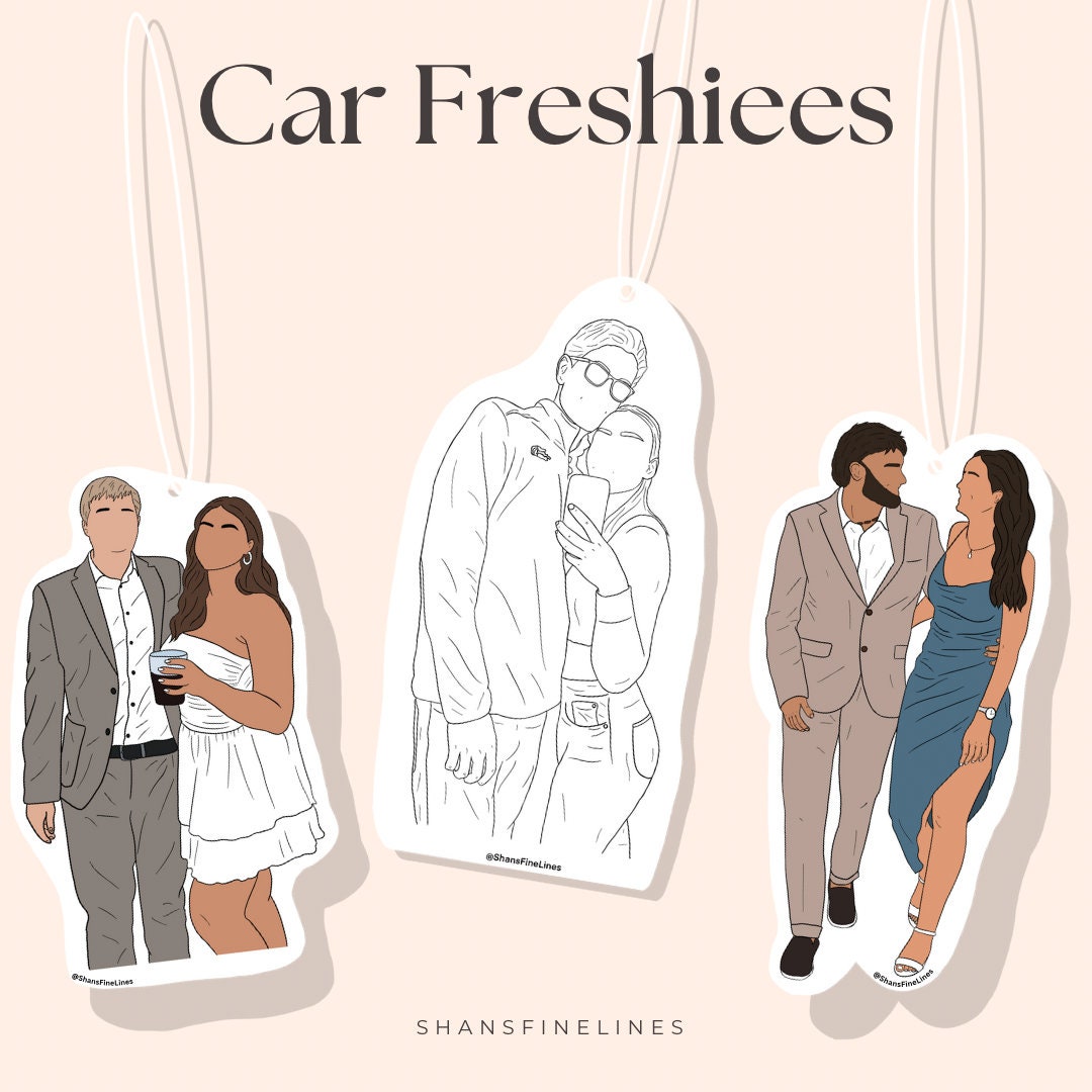 Personalised Hand-drawn Car Air Freshener Custom Car Air Freshener ...