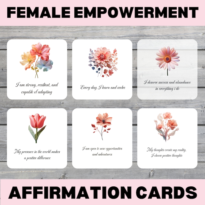 Empowerment Unleashed: Printable Positive Affirmations for the Modern ...