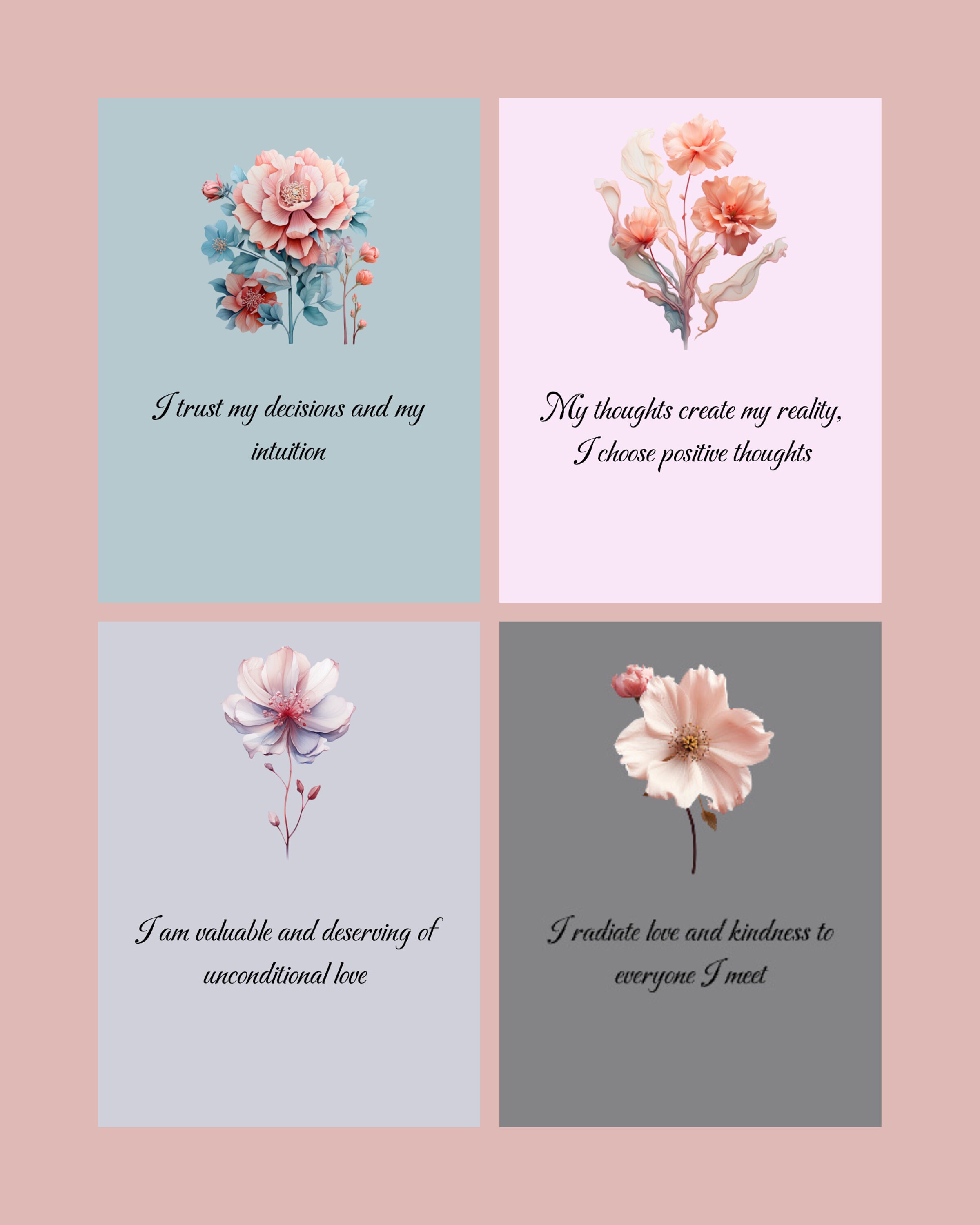 Empowerment Unleashed: Printable Positive Affirmations for the Modern ...