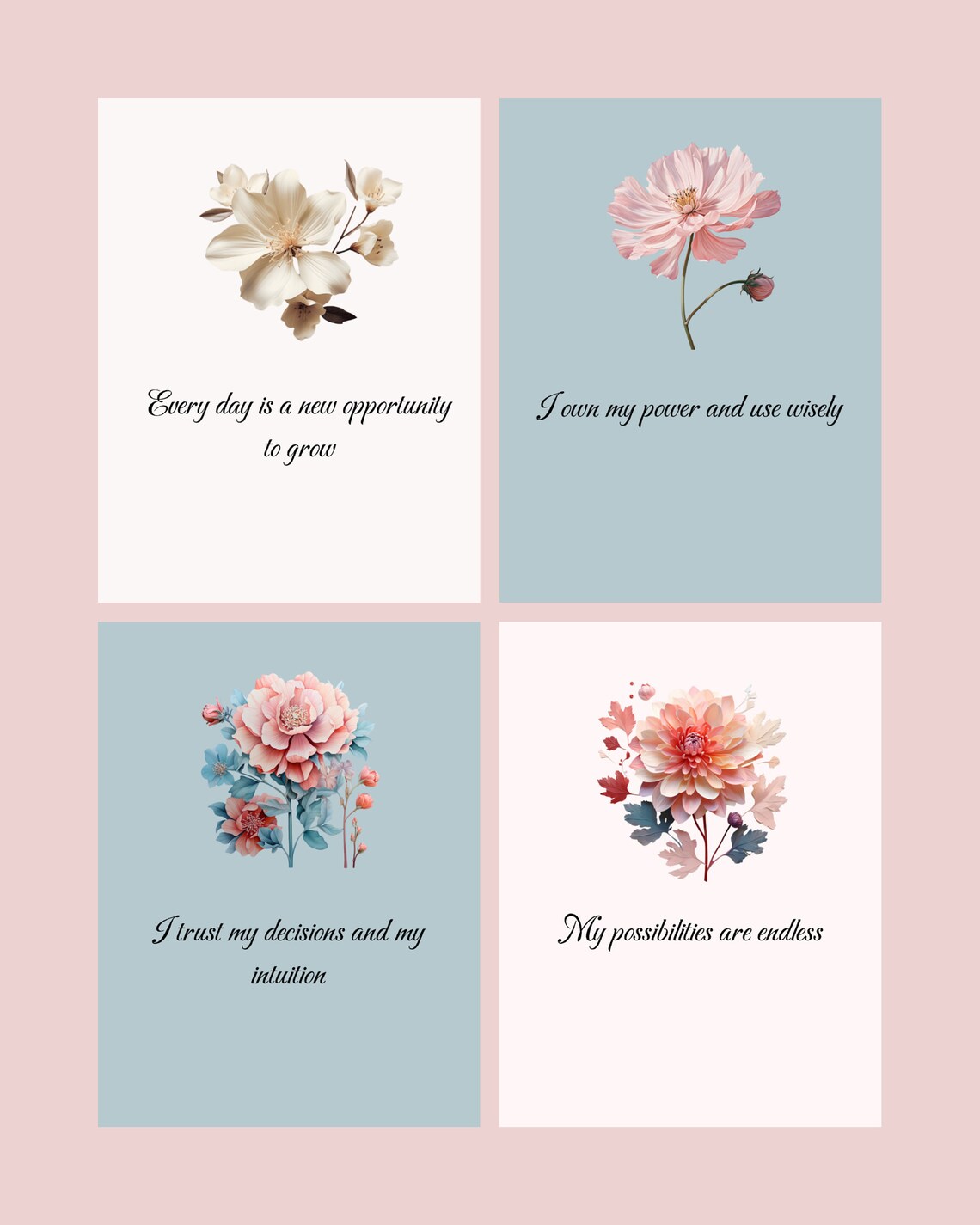 Empowerment Unleashed: Printable Positive Affirmations for the Modern ...