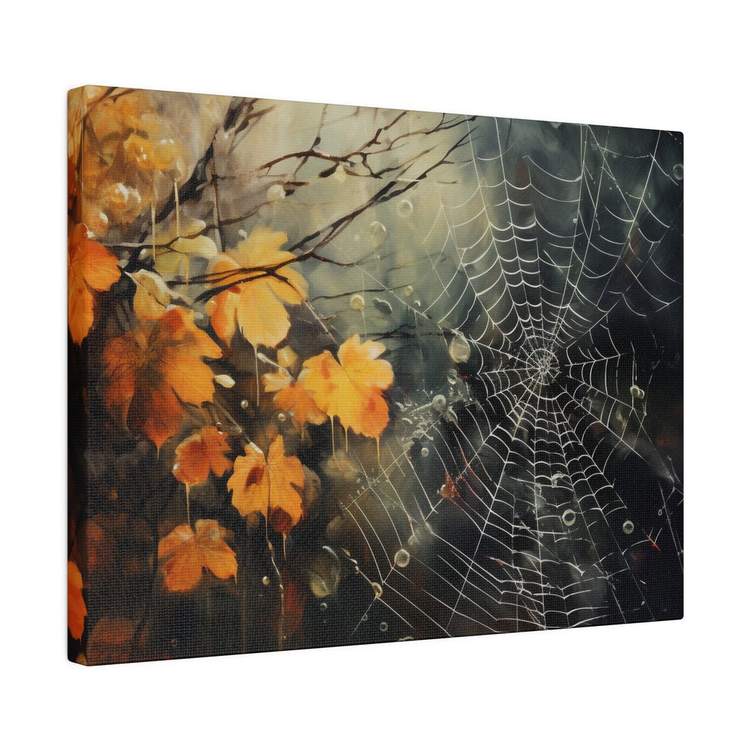 Intricate Weaver: Spider Web Canvas Art |wall Decor |wall Canvas Print ...