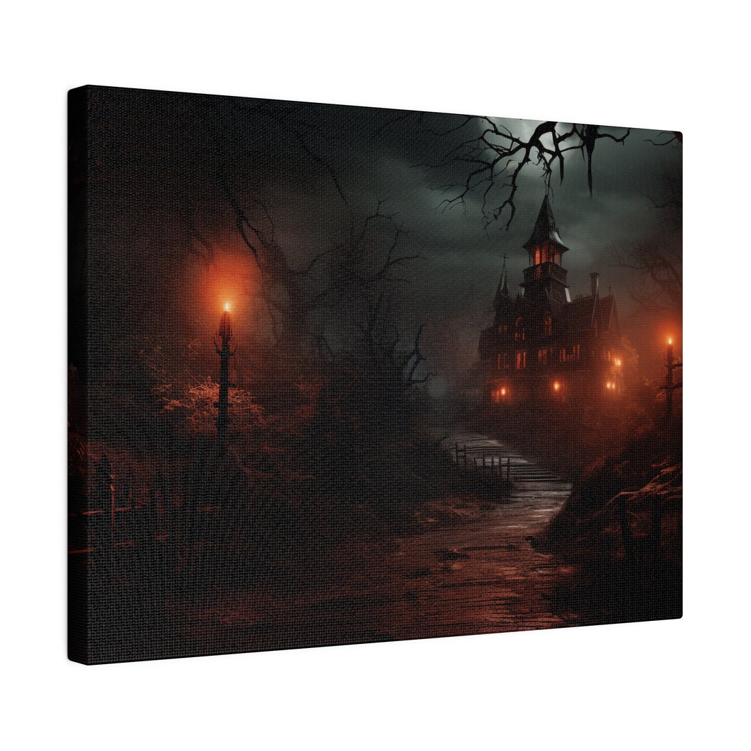 Phantom Manor: Haunted House Canvas Art |wall Decor |wall Canvas Print ...