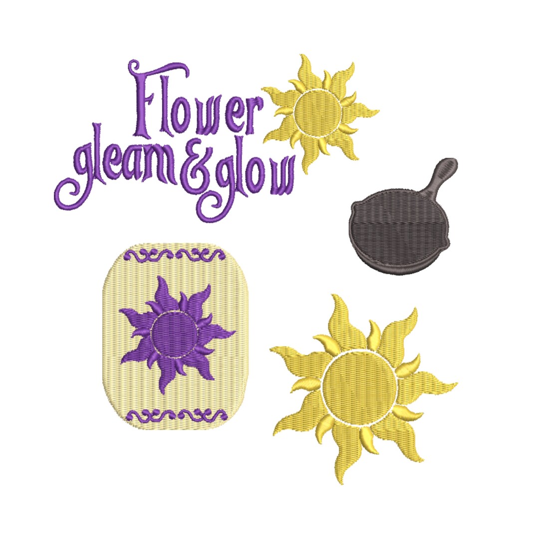 Tangled Princess Sun Embroidery Design for Hoodies T Shirts - Etsy