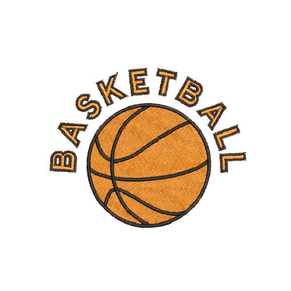 Basketball Embroidery Design - Etsy