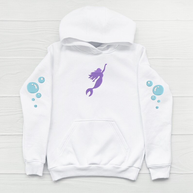 Mermaid Embroidery Design: Little Mermaid, Princess (digital Download ...