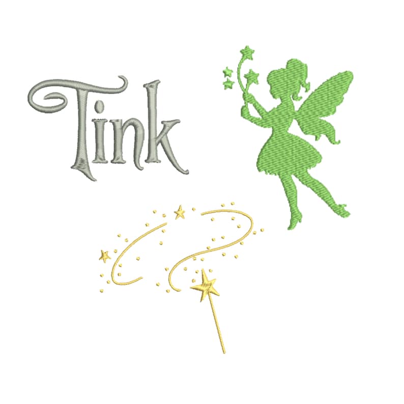 Tinkerbell Embroidery Design Tink Design for Hoodies T Shirts - Etsy