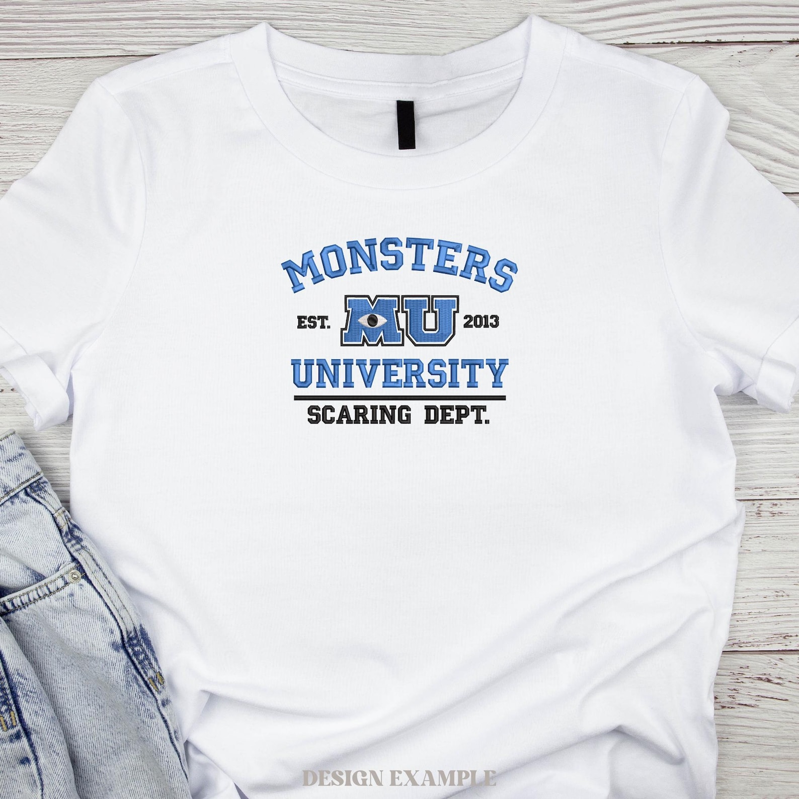 Monsters University Scaring Dept Embroidery Design Instant Embroidery ...