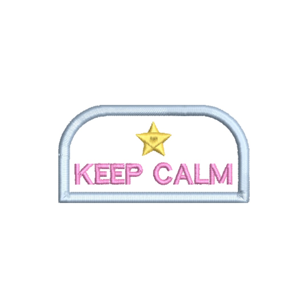 Keep Calm Embroidery Design File Positive Affirmations for Bags Hoodies ...