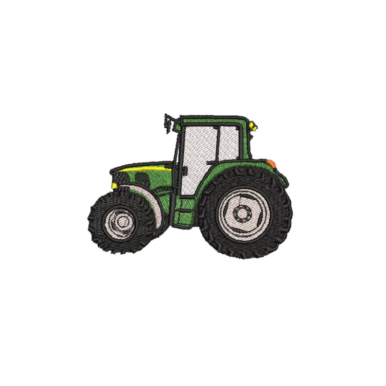 Tractor Embroidery Design - Etsy
