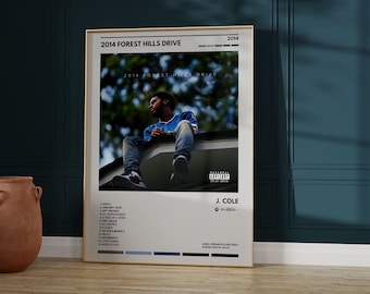 J. Cole - 2014 Forest Hills Drive - Custom Album Print - HD Album Cover ...