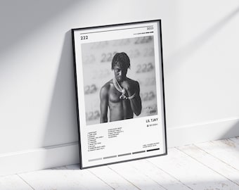 Lil Tjay Digital Download Poster, 222 Poster, Music Artist Album Cover ...