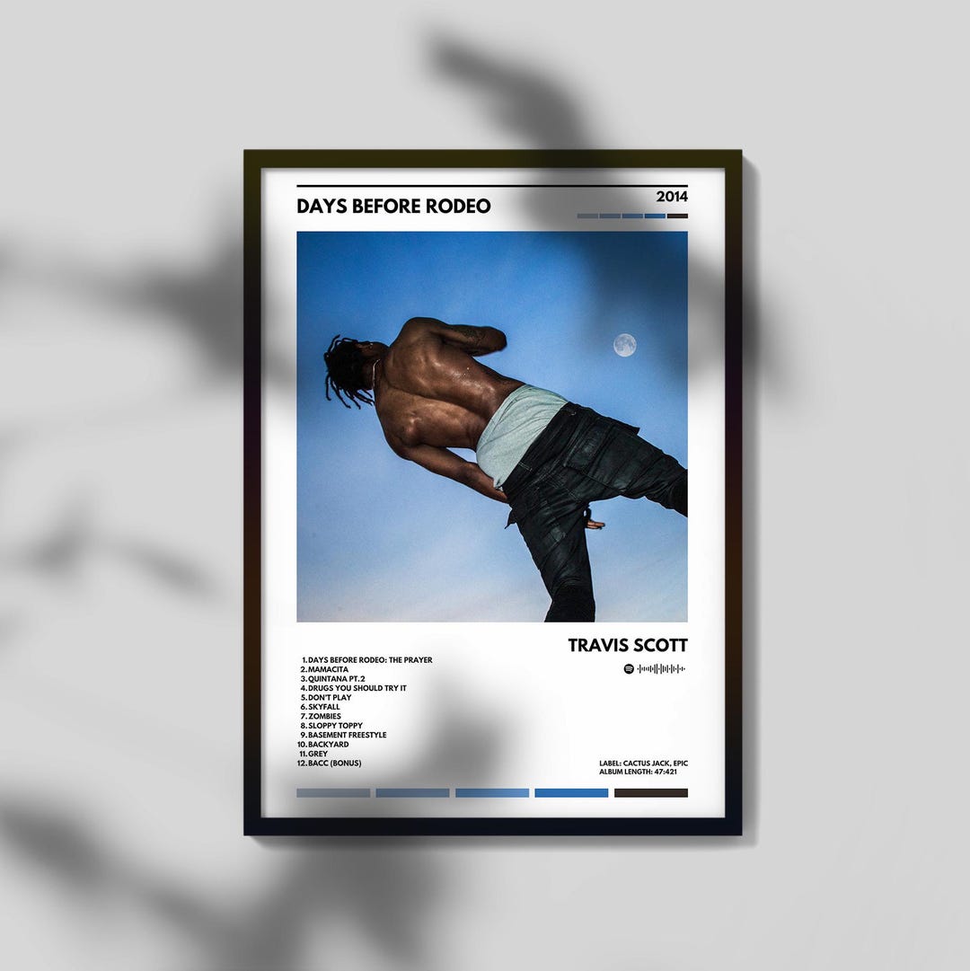Travis Scott Days Before Rodeo Album Poster - Etsy