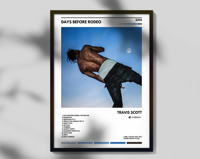 Travis Scott Days Before Rodeo Album Poster - Etsy