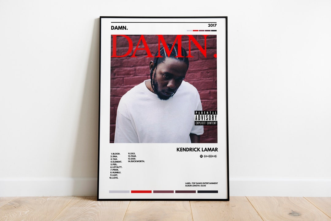 Kendrick Lamar DAMN. Album Poster - Etsy