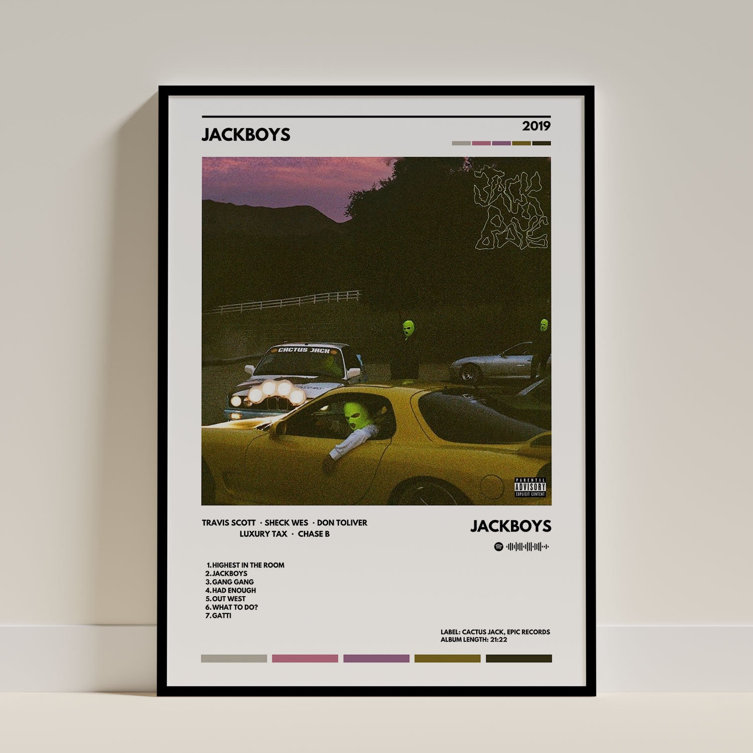 Jackboys Travis Scott Album Poster - Etsy