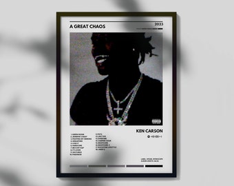 Ken Carson a Great Chaos Album Poster, Digital Download / Album Cover ...