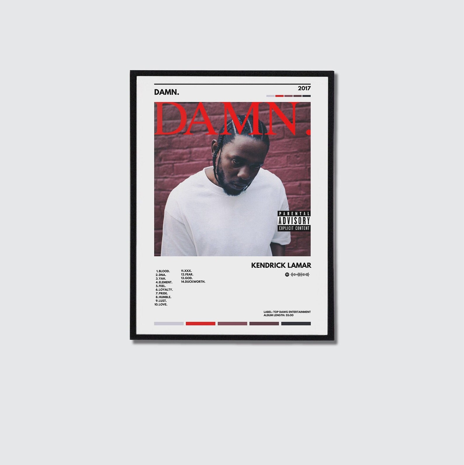 Kendrick Lamar DAMN. Album Poster - Etsy
