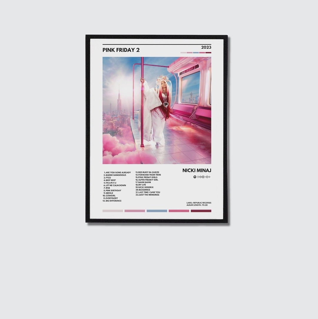 Nicki Minaj Pink Friday 2 Album Poster - Etsy
