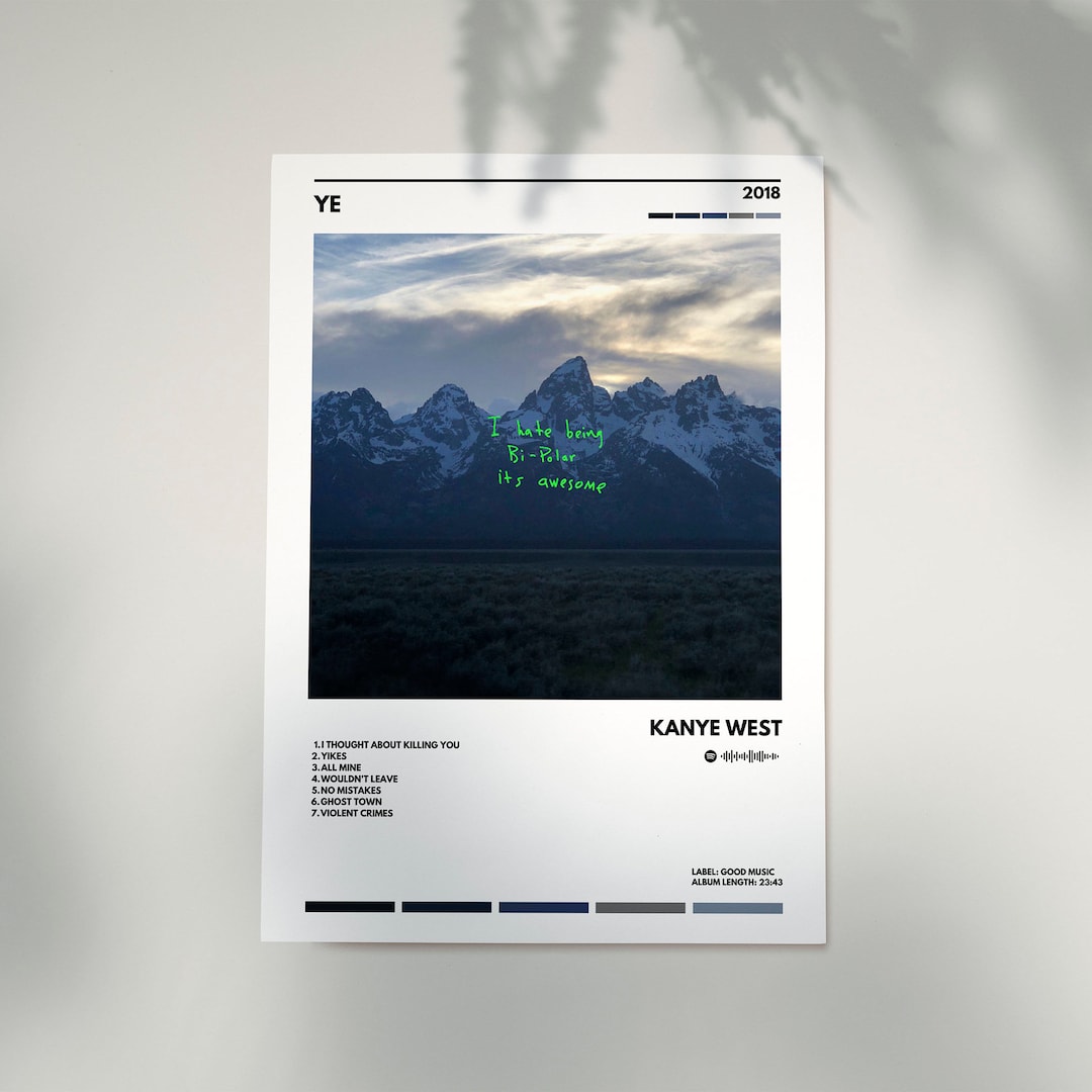 Kanye West Ye Album Poster - Etsy
