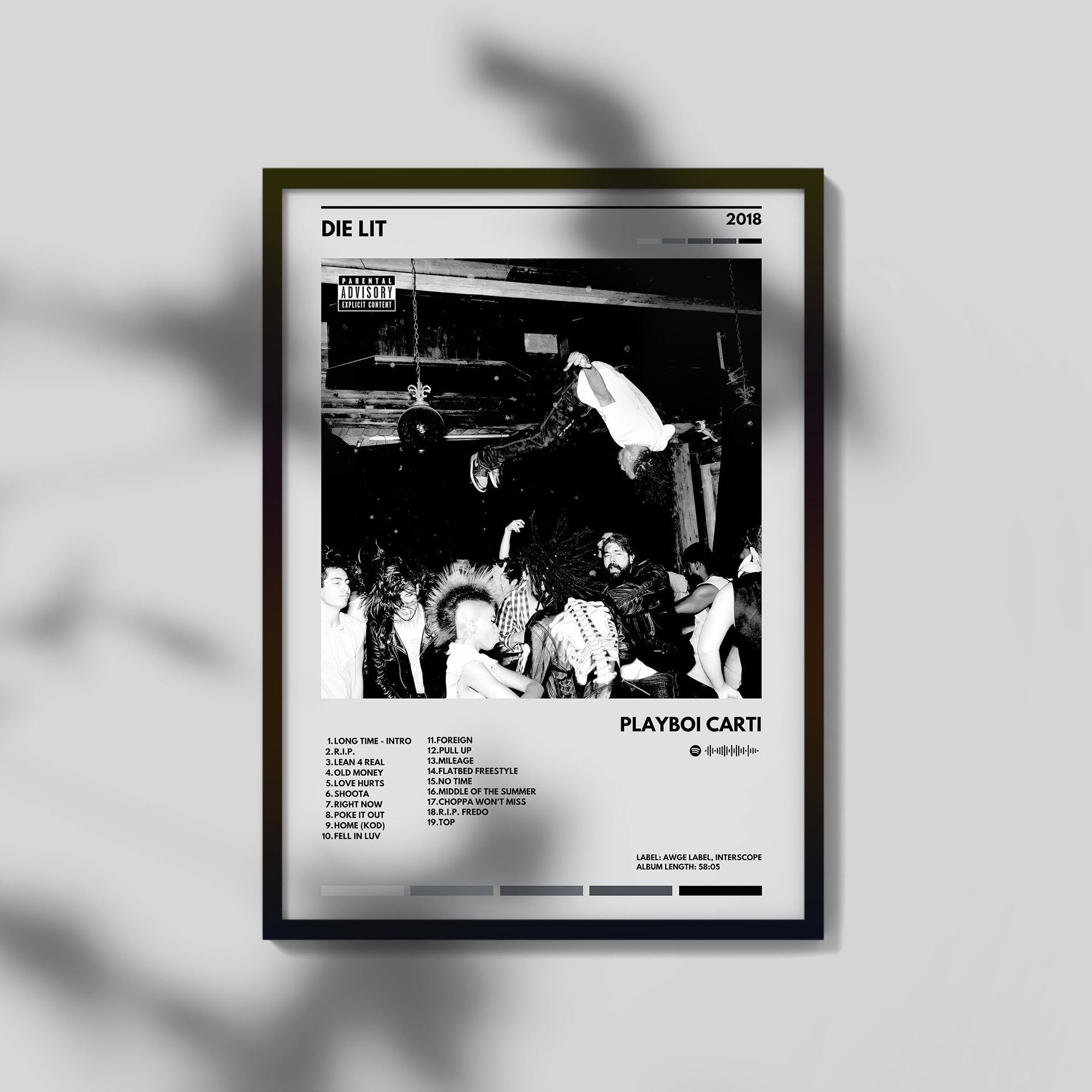 Playboi Carti Die Lit Album Poster - Etsy