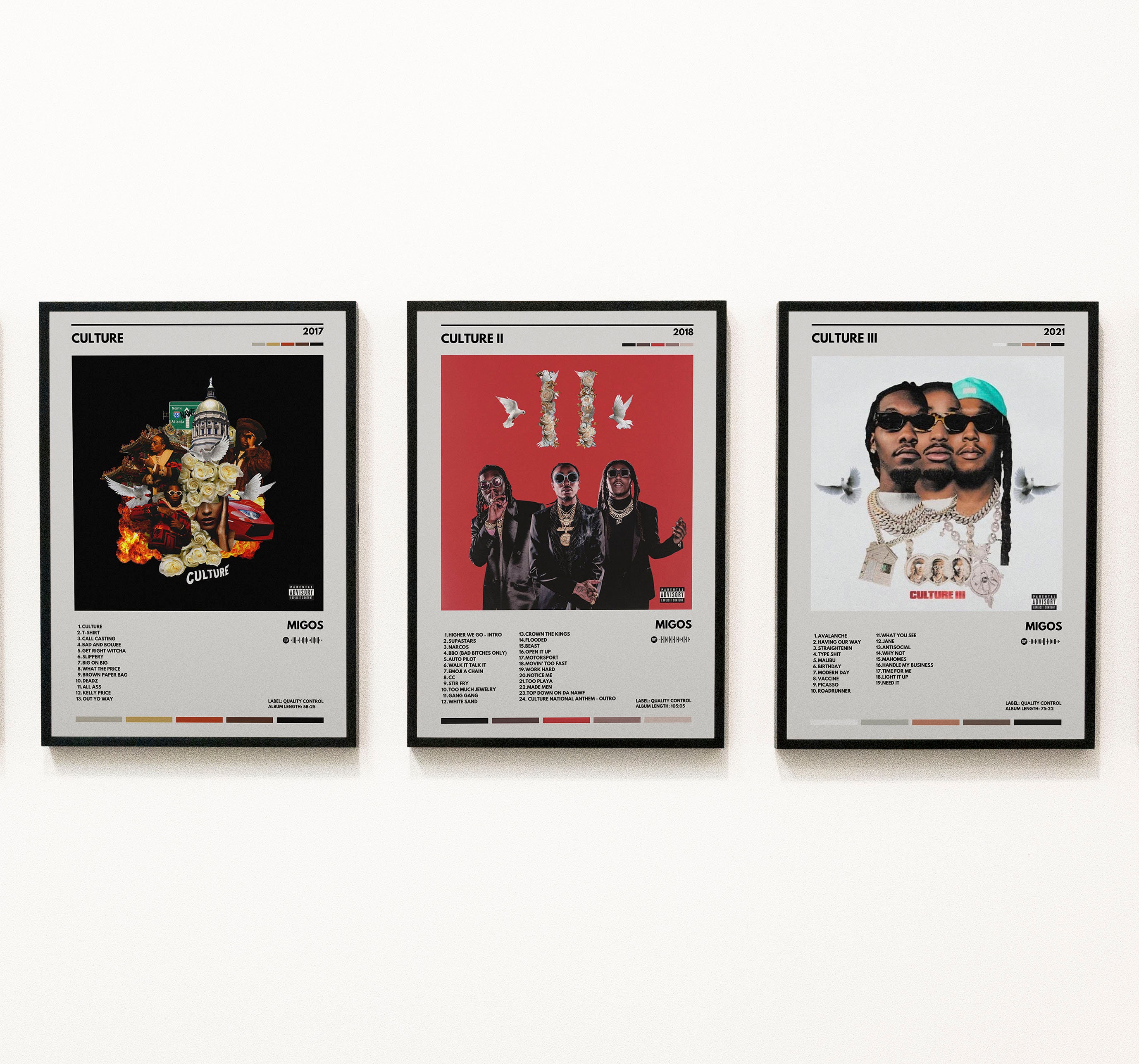 Custom Design Your Own Album Poster Set of 3 - Etsy