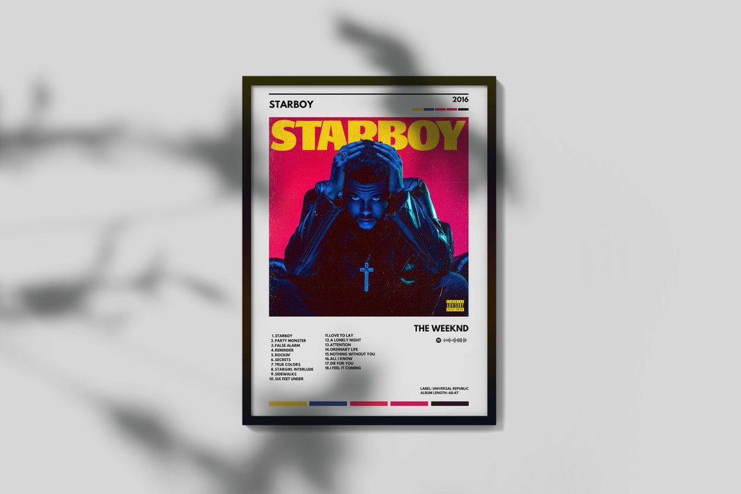 The Weeknd Starboy Album Poster - Etsy