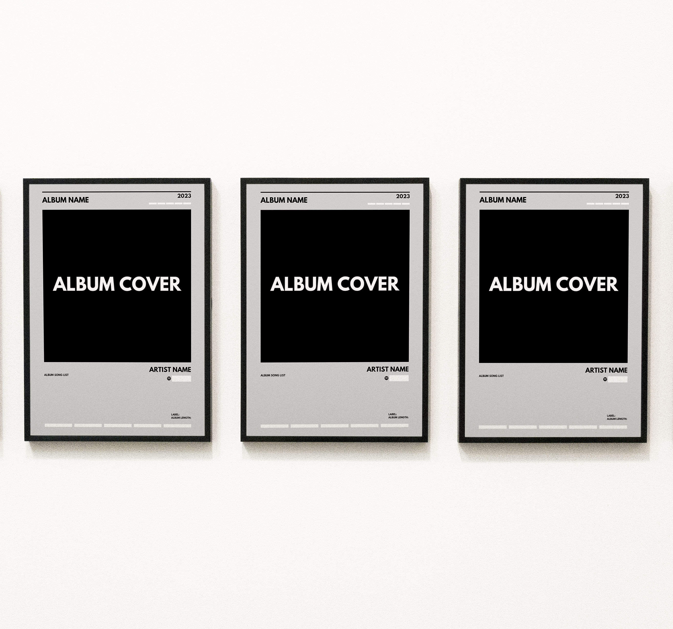 Custom Design Your Own Album Poster Set of 3 - Etsy
