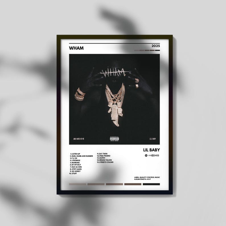 Lil Baby Wham Album Poster - Etsy